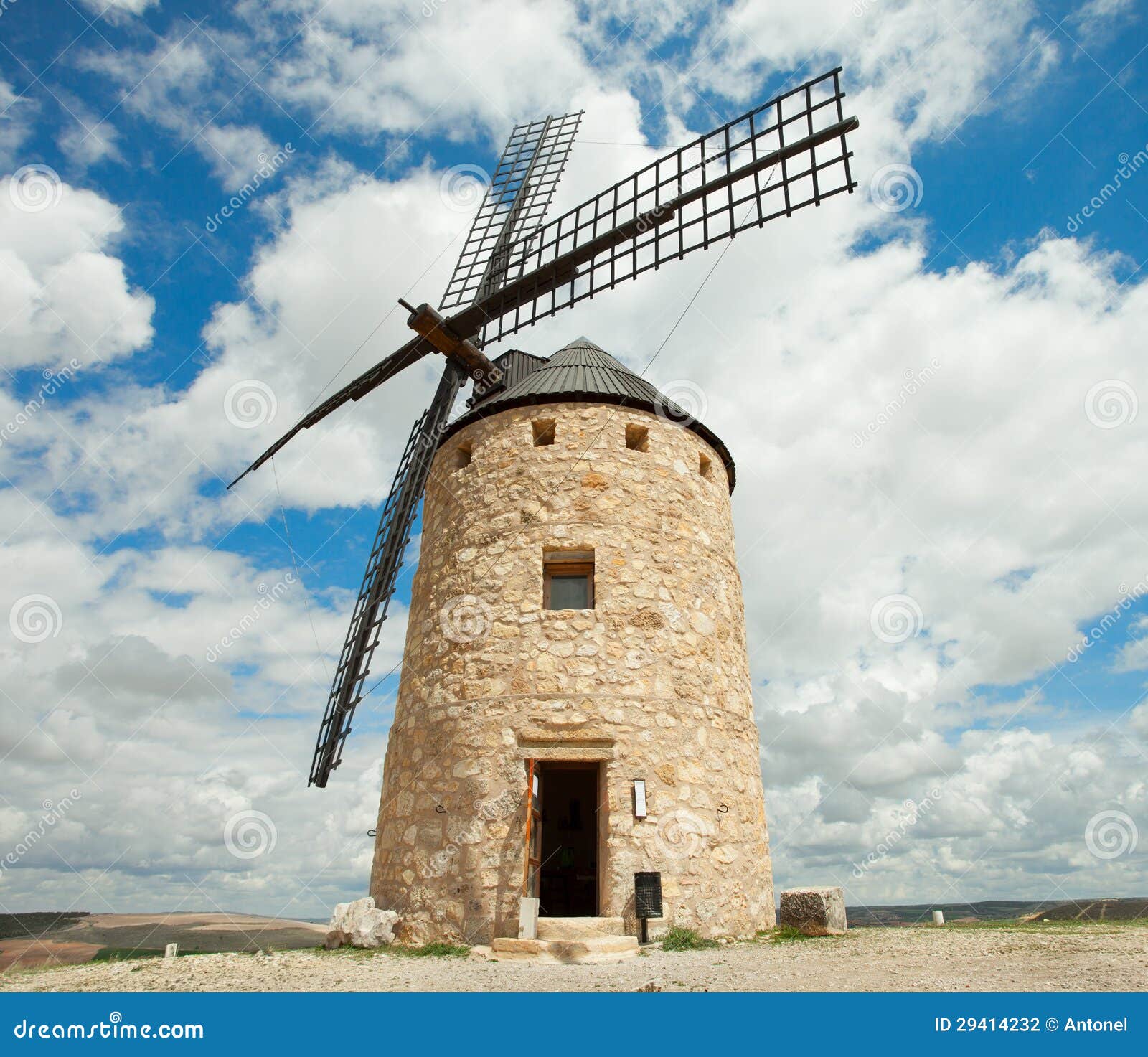 Medieval Windmill. stock photo. Image of power, destinations - 29414232