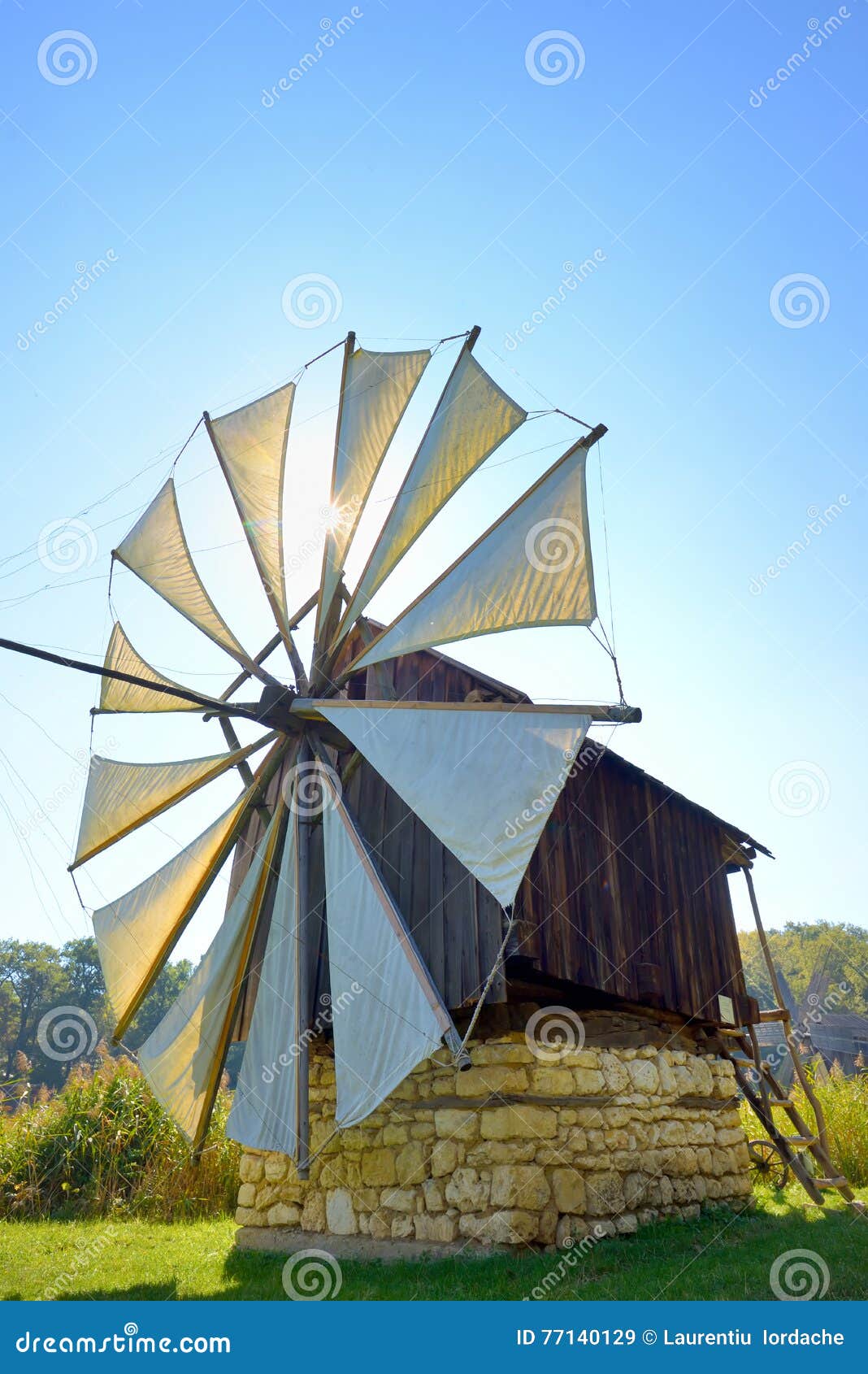 Medieval Windmill in Sibiu City Stock Image - Image of mill, spin: 77140129