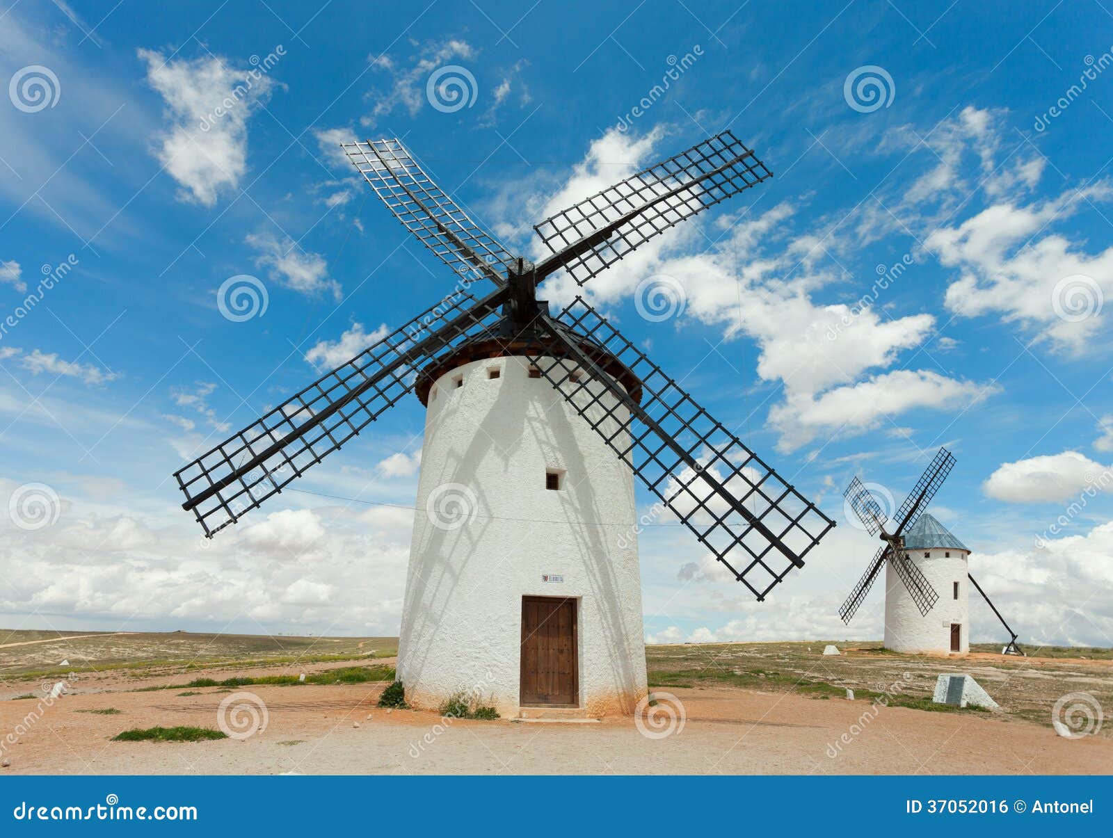 Medieval Windmills stock photo. Image of building, land - 37052016