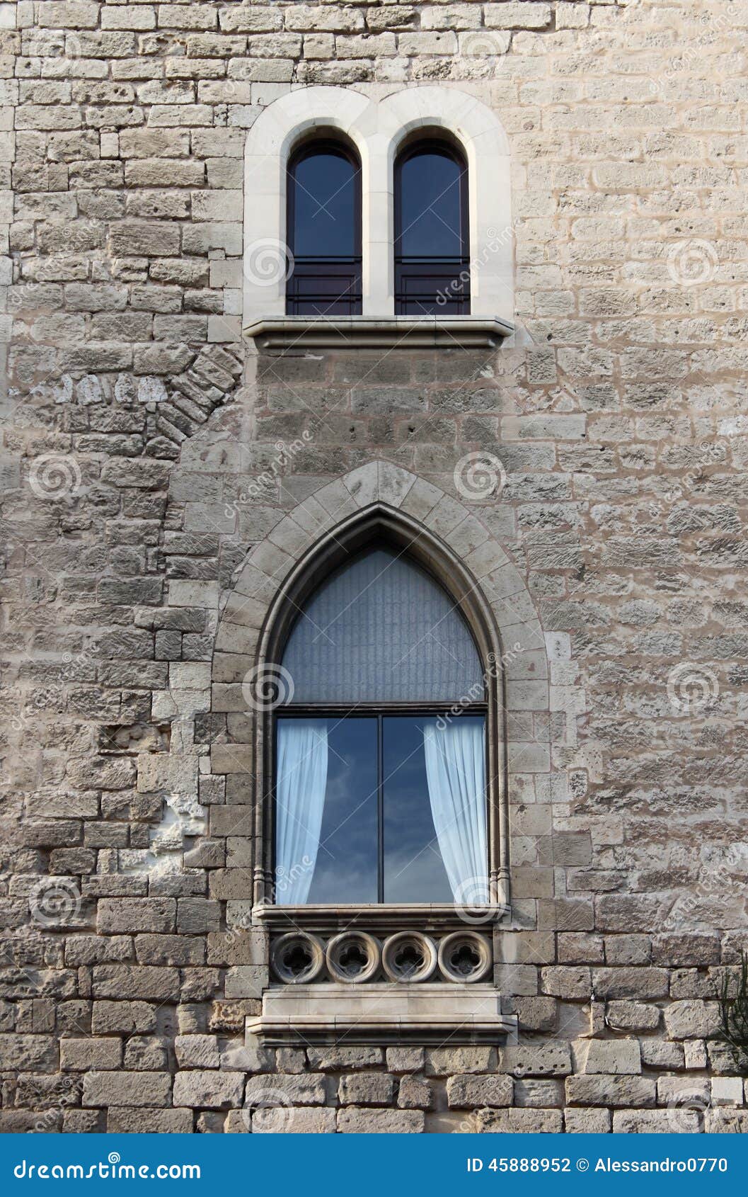 Medieval window stock photo. Image of architecture, decoration - 45888952