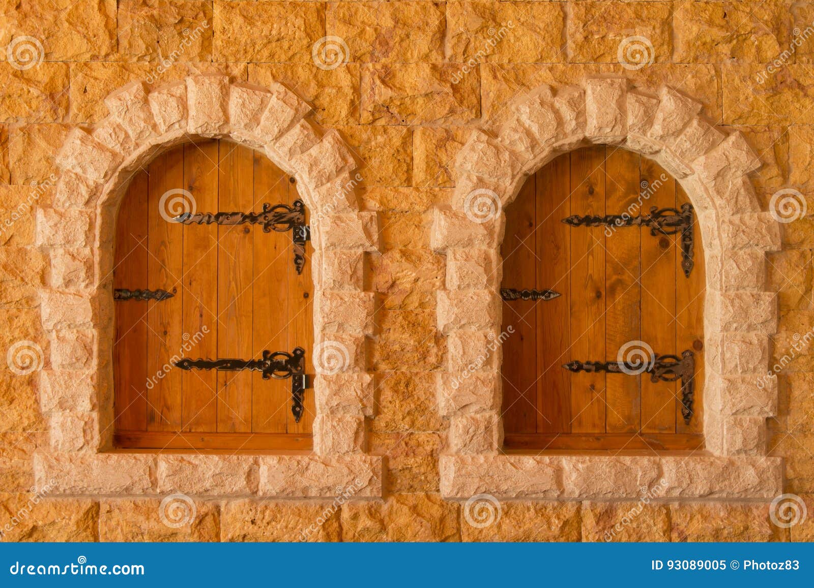 Medieval windows stock image. Image of urban, house, architecture ...