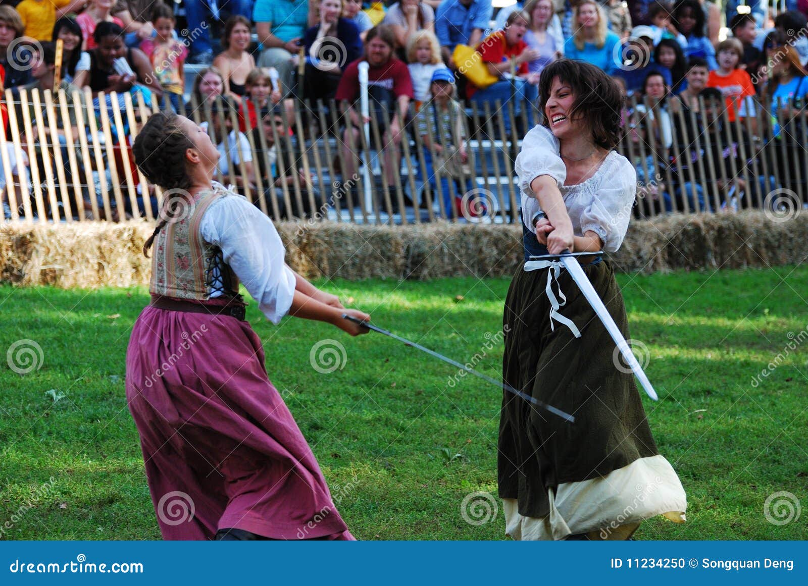 Medieval Woman Fight editorial image. Image of soldier - 11234250