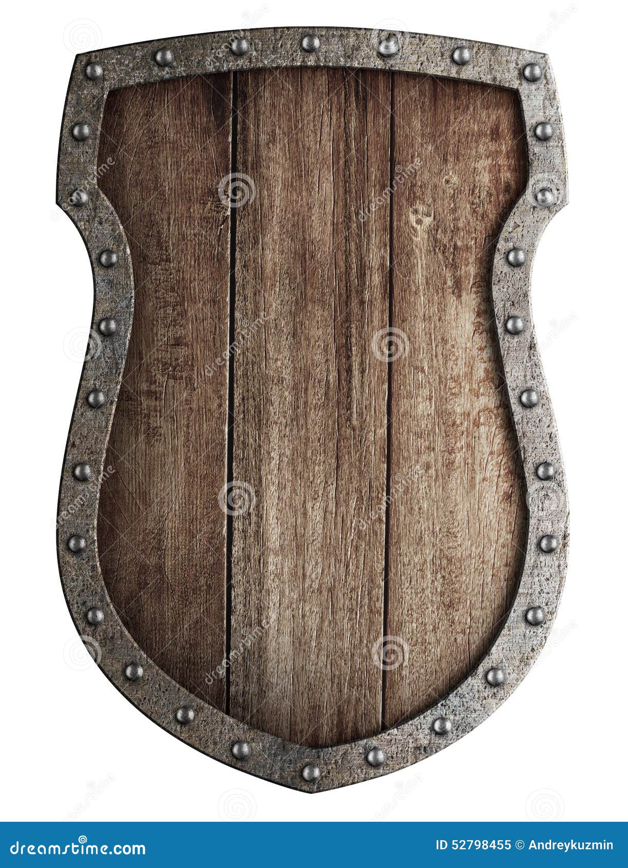 Medieval Wooden Coat of Arms Shield Isolated Stock Image - Image of ...