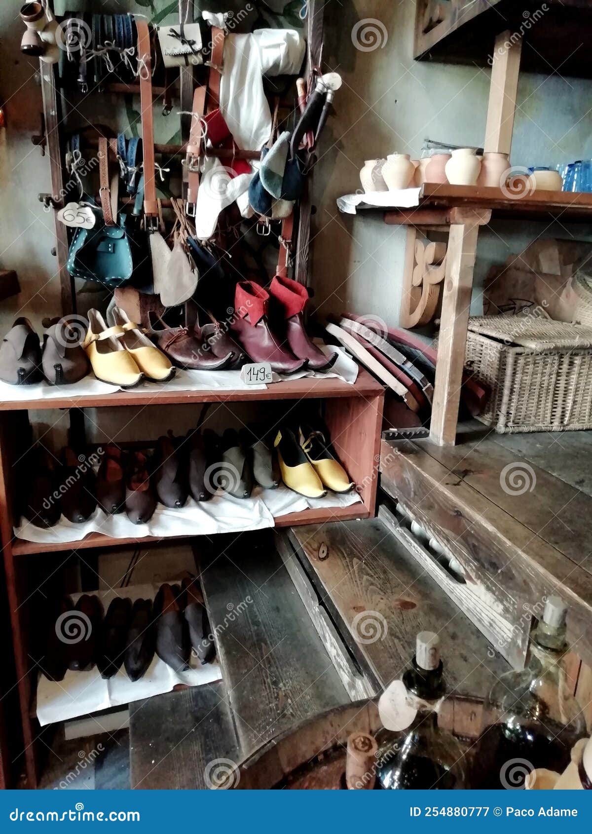 Medieval Workshop and Restaurant, Medieval Items Collection Stock Image ...