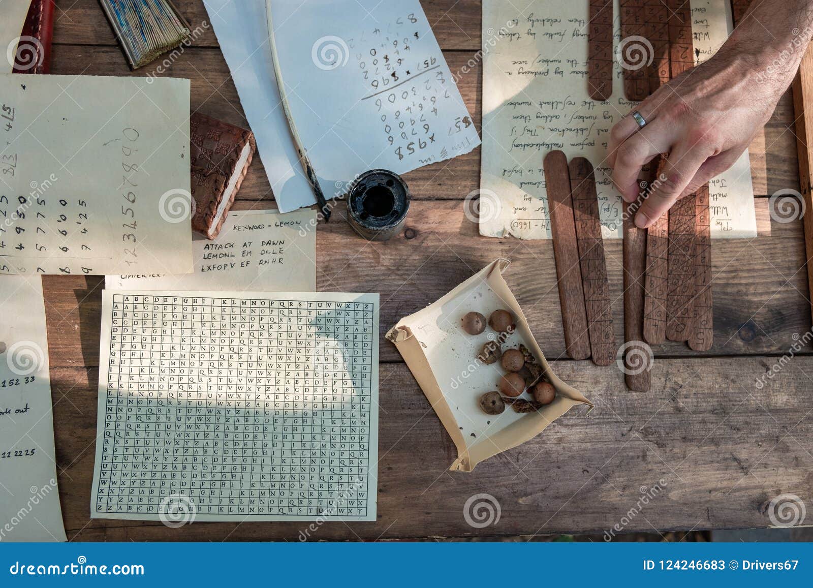 Medieval Writing. Tools for Ancient Writing Stock Image - Image of ...
