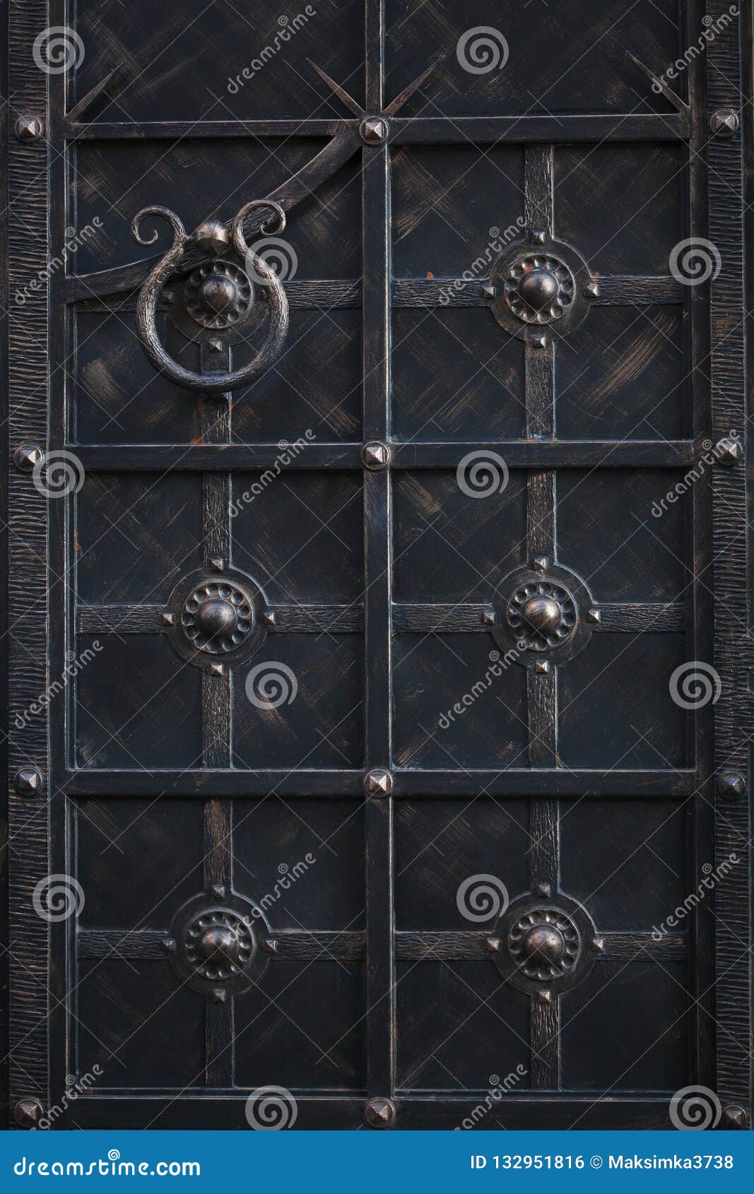 Medieval Wrought Iron Gates. Royalty-Free Stock Image | CartoonDealer ...
