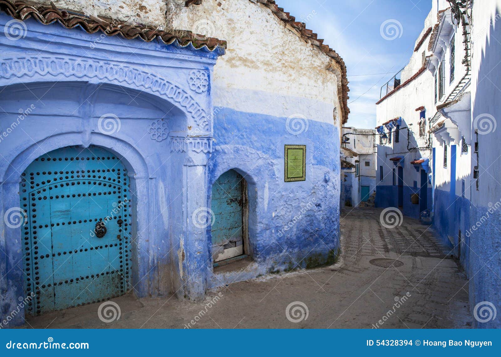 Medina Von Chefchaouen, Marokko Stockfoto - Bild von herberge ...
