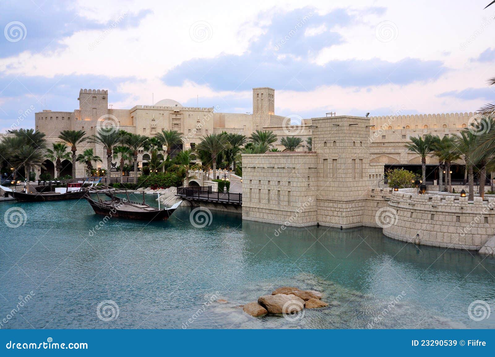 Medinat dubai stock image. Image of ship, vacation, scenery - 23290539