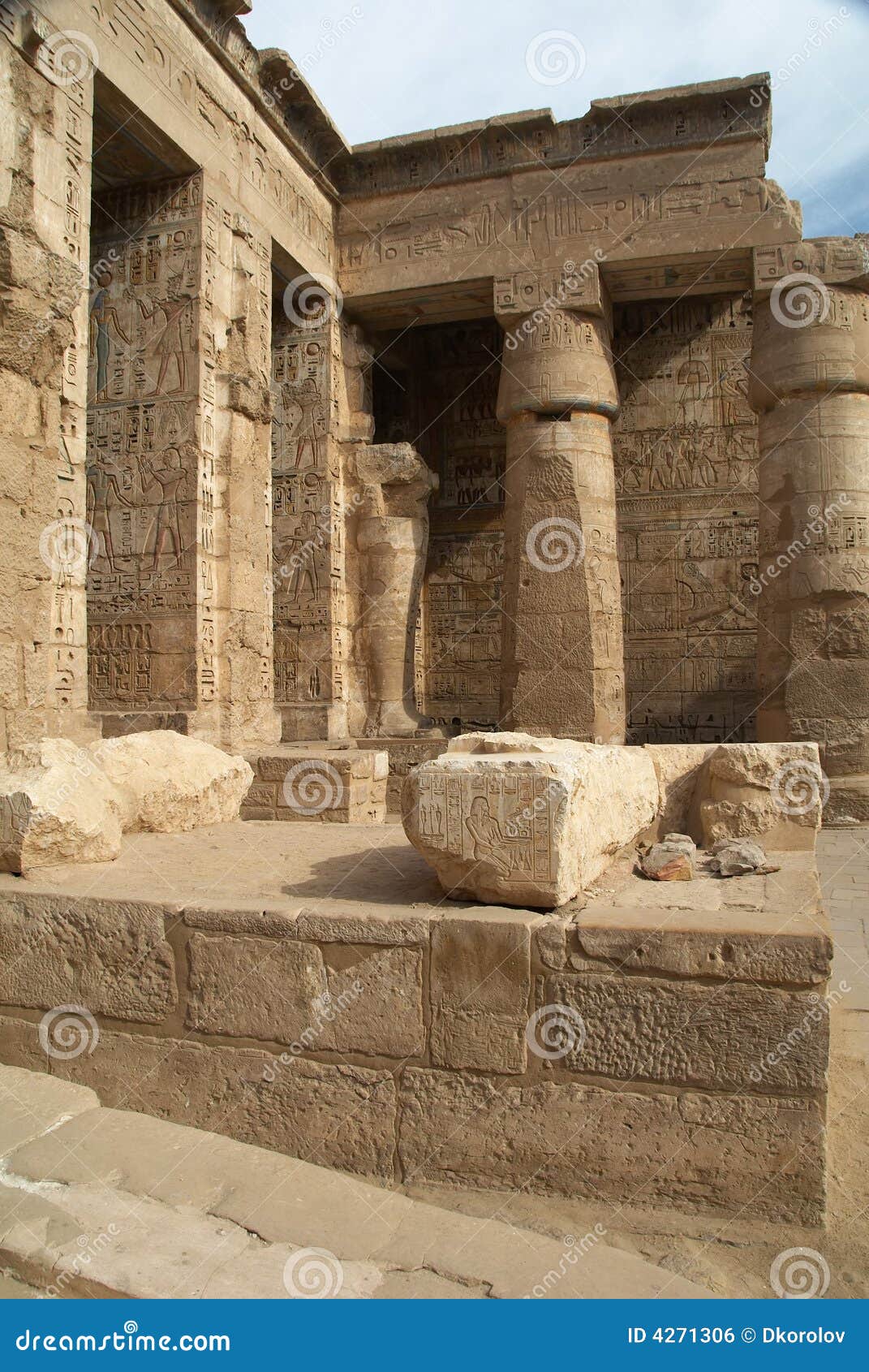 Medinet Habu Ancient Egypt Temple Stock Photo - Image of thebes ...