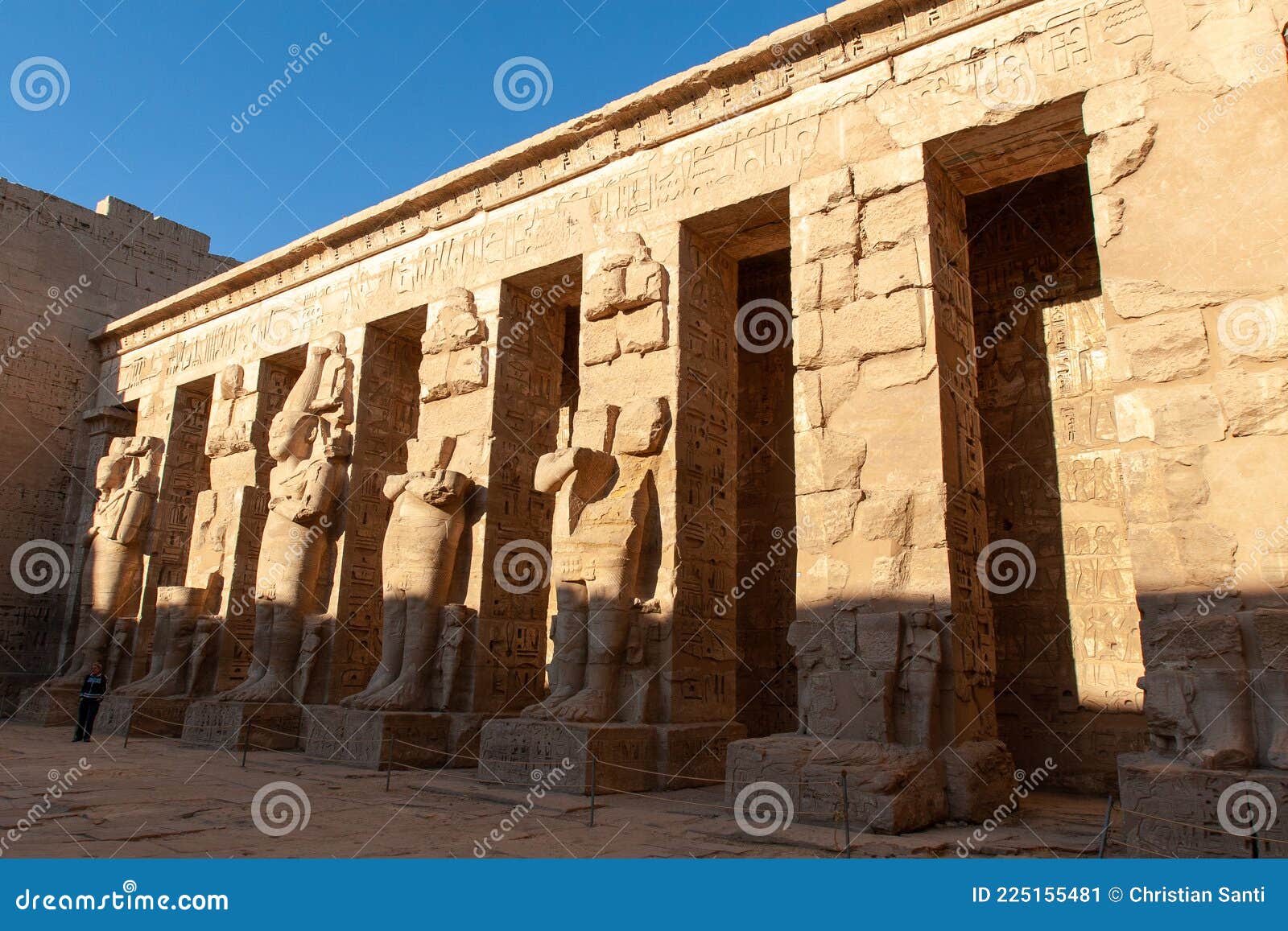 Medinet Habu Temple in Luxor Stock Image - Image of museum, monument ...
