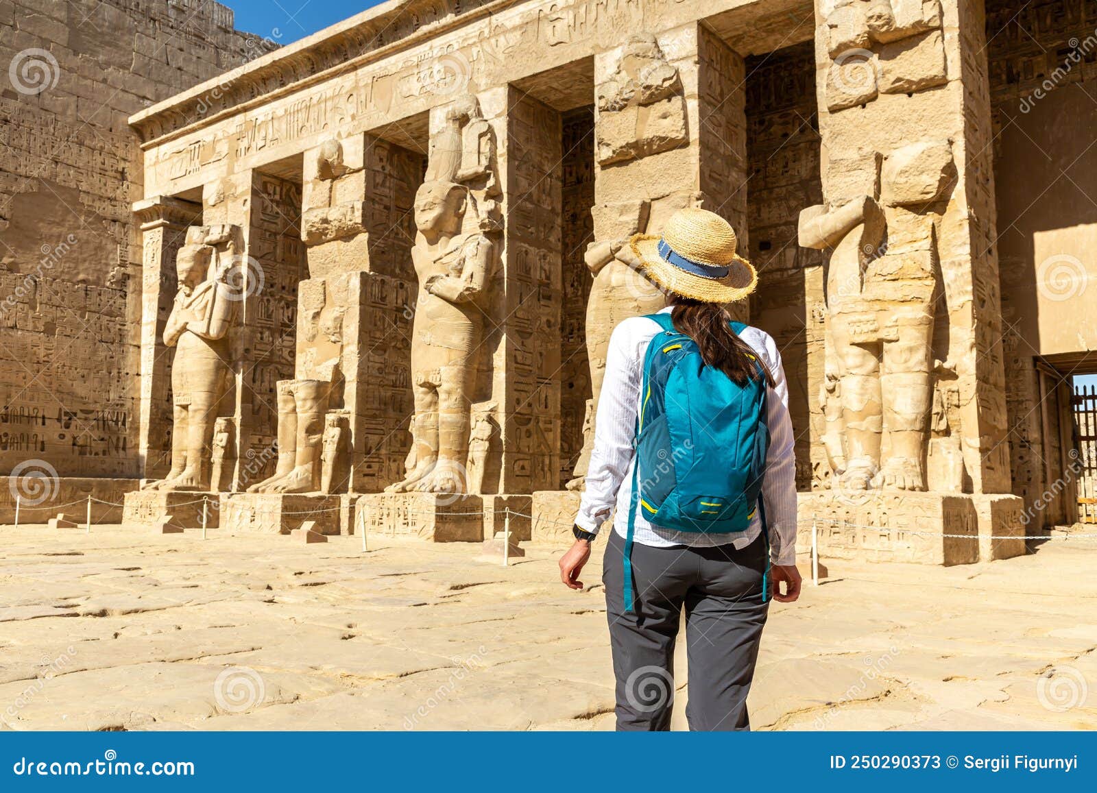 Medinet Habu Temple in Luxor Stock Image - Image of pharaoh, monument ...