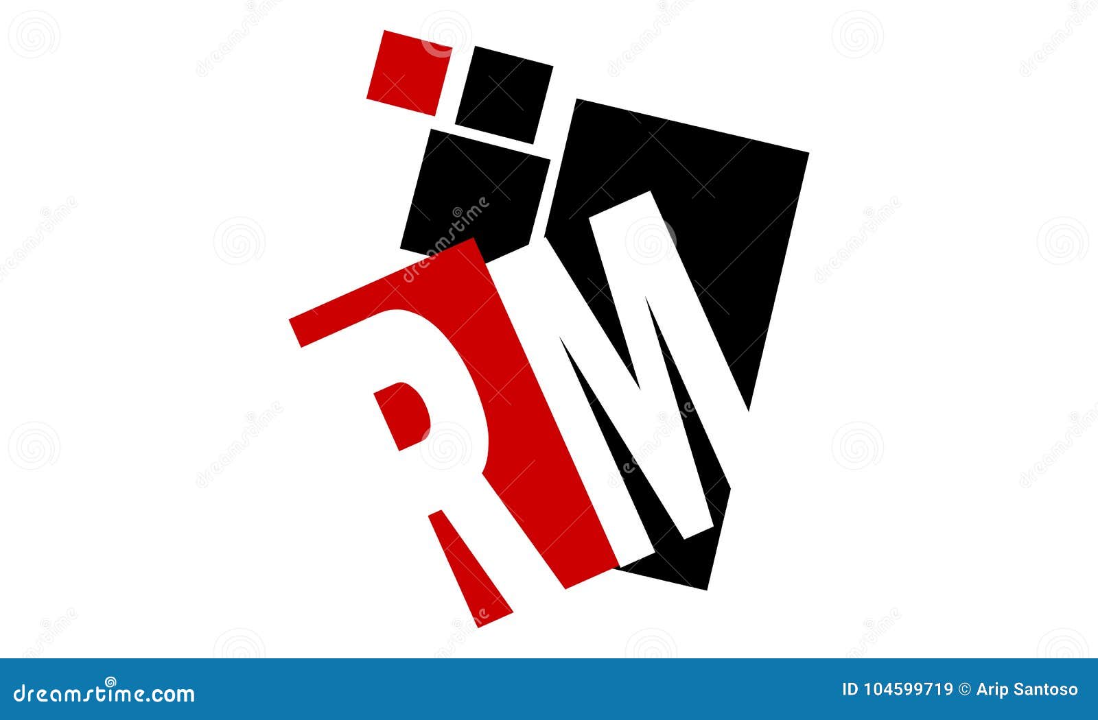 Medios del RM de la letra ilustración del vector. Ilustración de ...