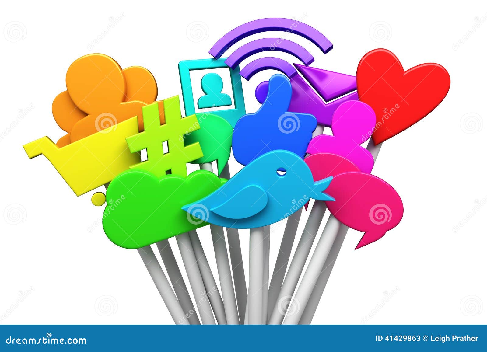 Medios símbolos sociales stock de ilustración. Ilustración de contacto ...