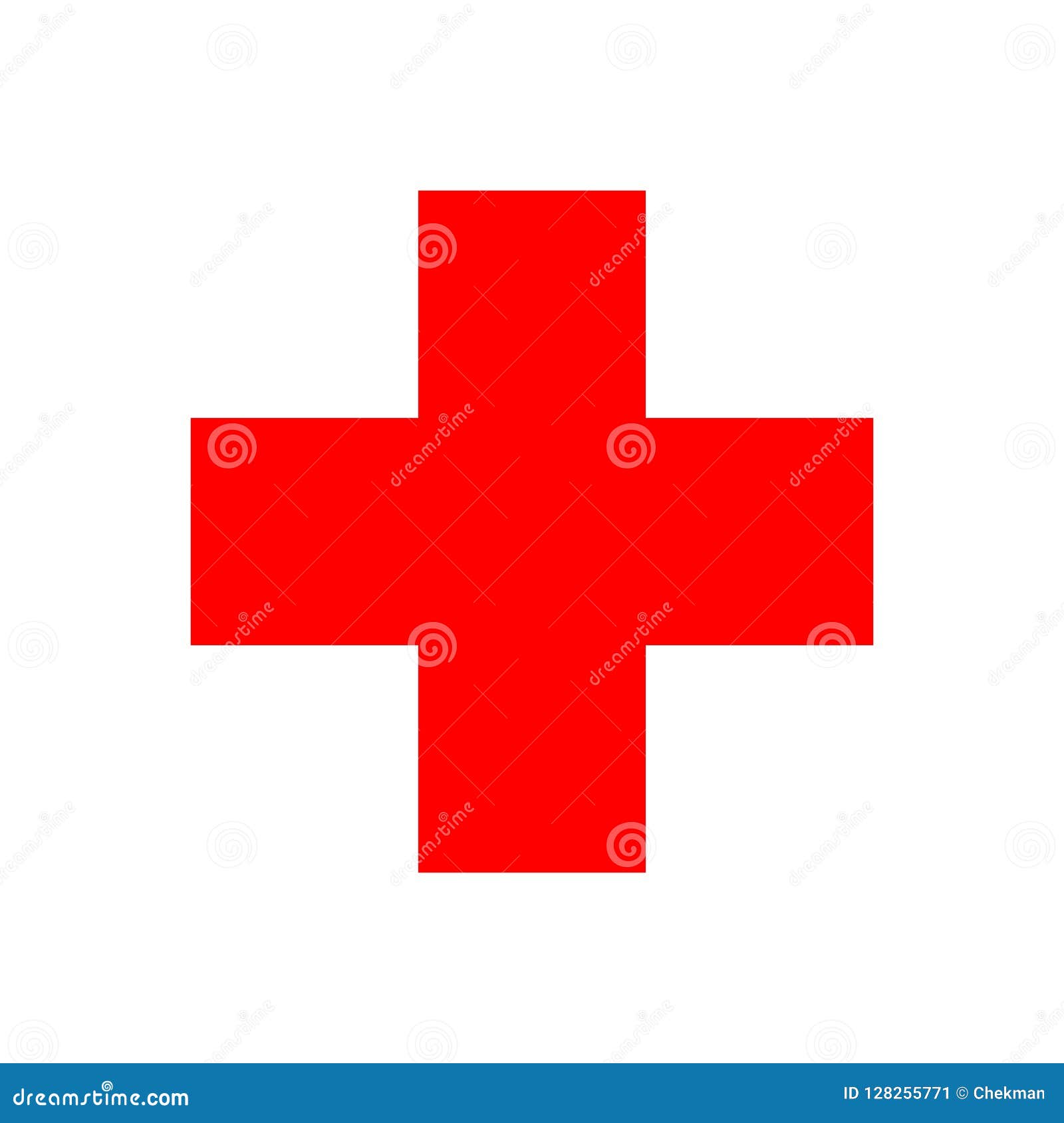 Medisch Geïsoleerd Kruis Vector Illustratie Stock Illustratie ...