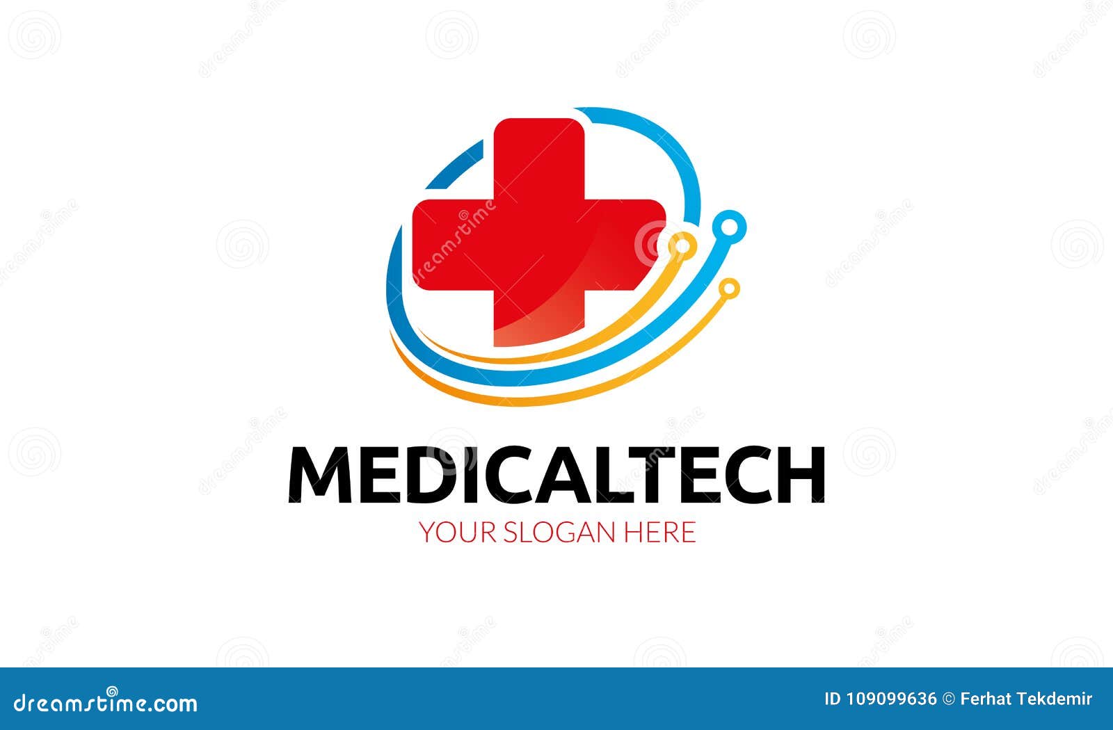 Medisch Logo Template vector illustratie. Illustration of computer ...