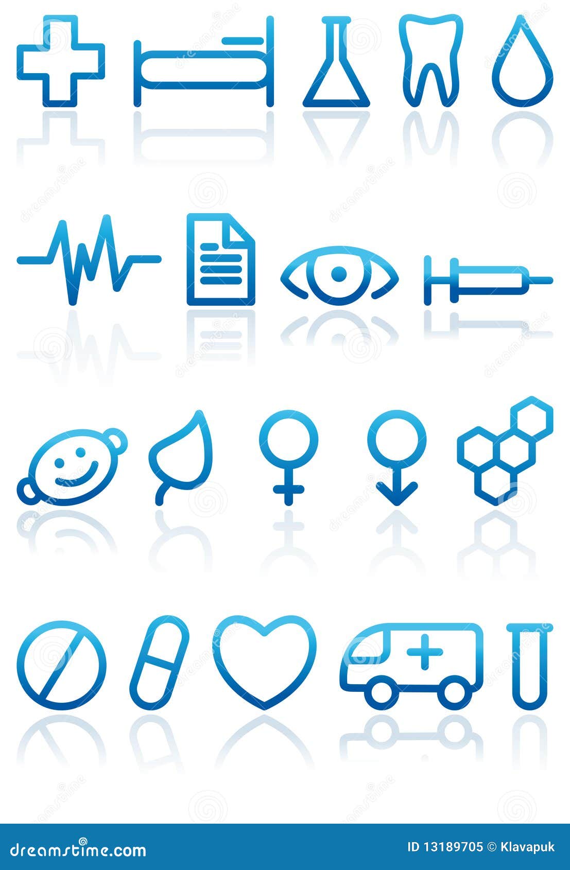 Medische symbolen vector illustratie. Illustration of laboratorium ...
