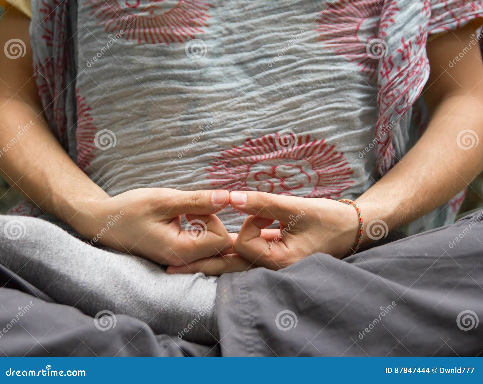Meditating man fingers stock photo. Image of closeup - 87847444