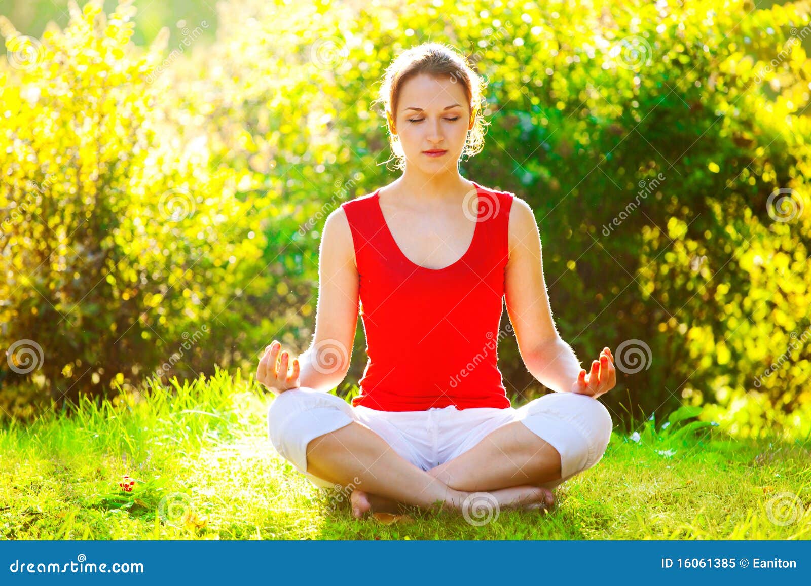 Meditation stock image. Image of spring, beautiful, young - 16061385