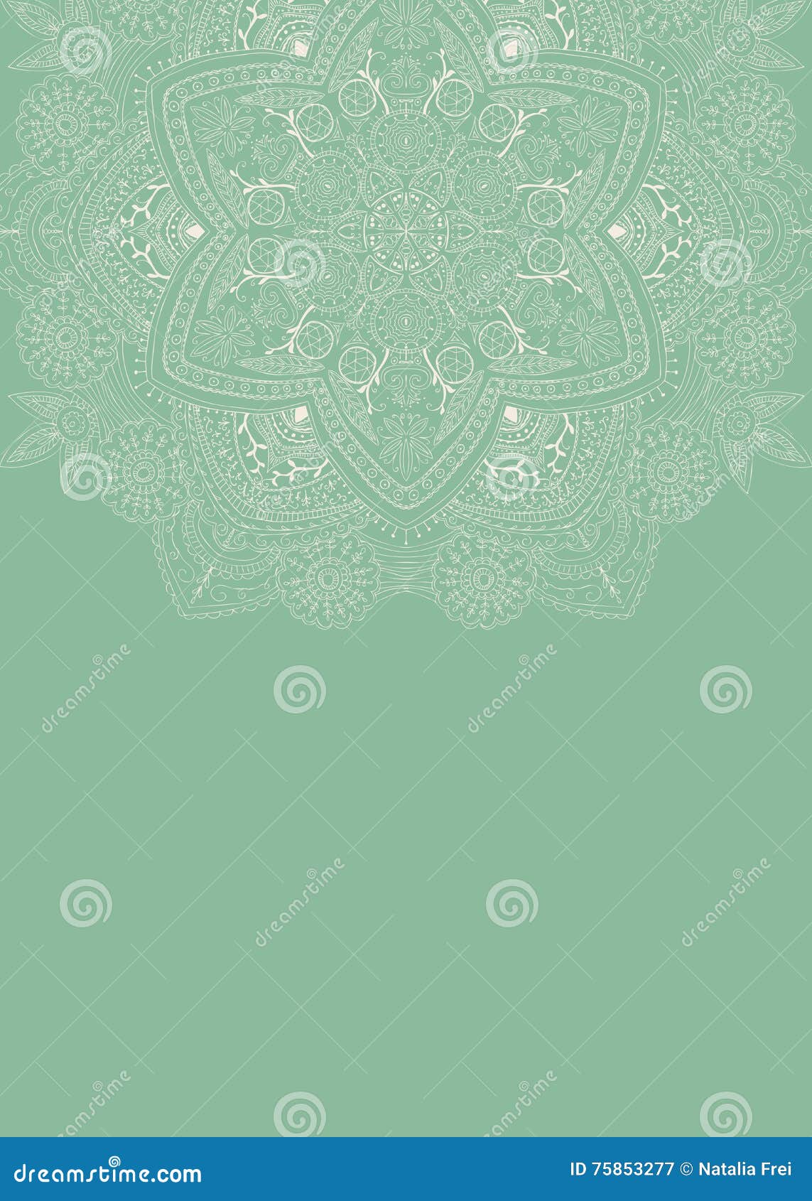 Meditation Background with Mandala Stock Vector - Illustration of ...