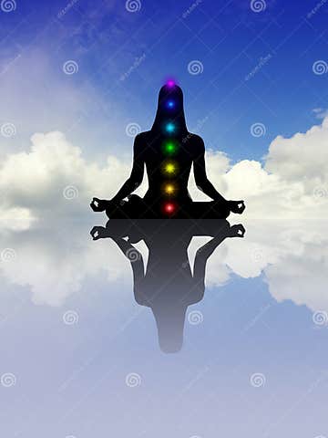 Meditation chakra stock illustration. Illustration of color - 31084751