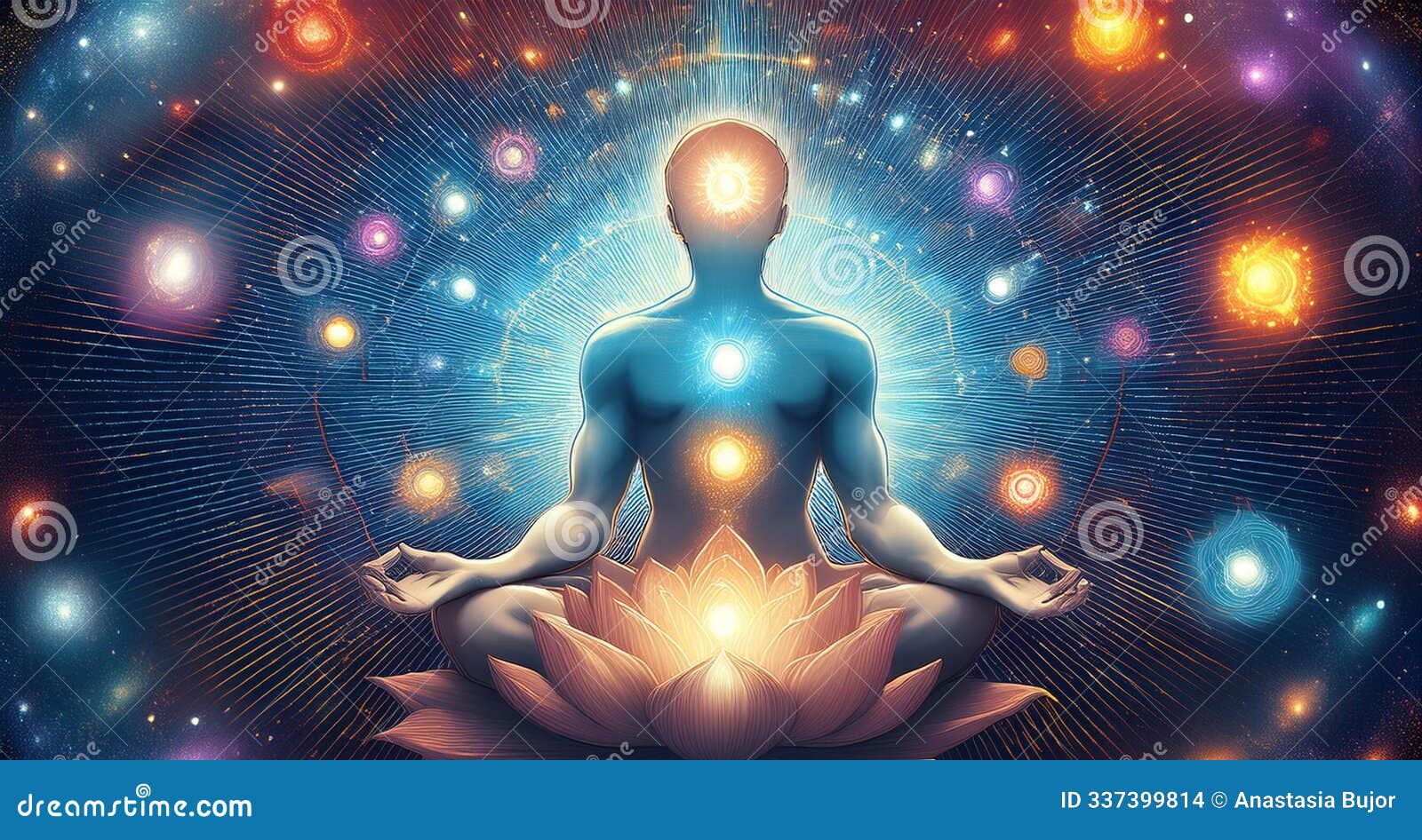 Meditation, Chakras, Aura, Lotuses and Yoga. Stock Illustration ... Meditation, Chakras, Aura, Lotuses and Yoga. Stock Illustration ...