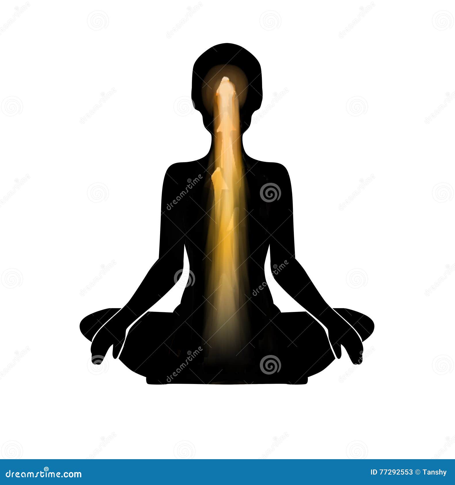 Meditation Human Figure Set Set Stock Illustration - Illustration of ...