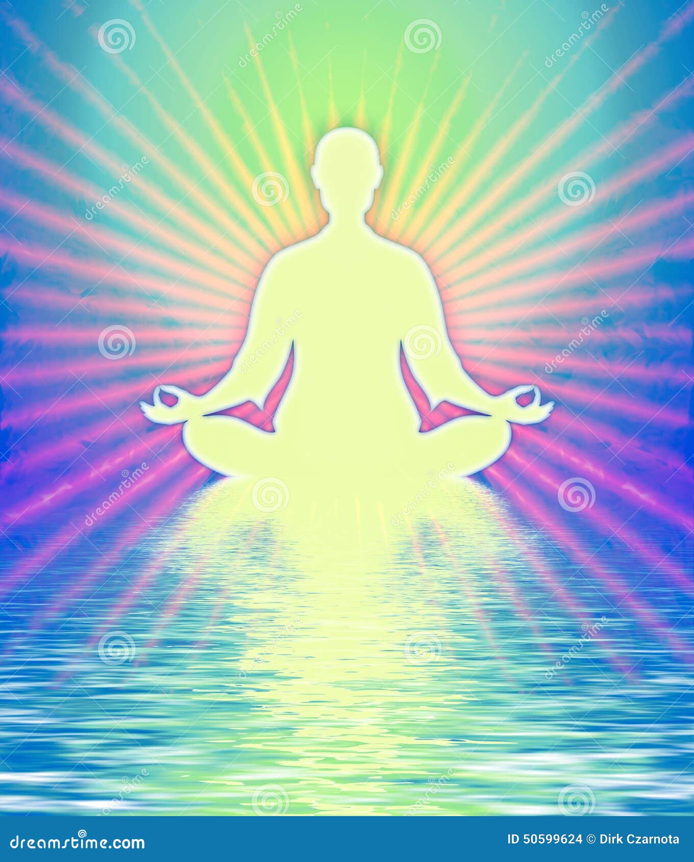 In Meditation stock illustration. Illustration of meditation - 50599624