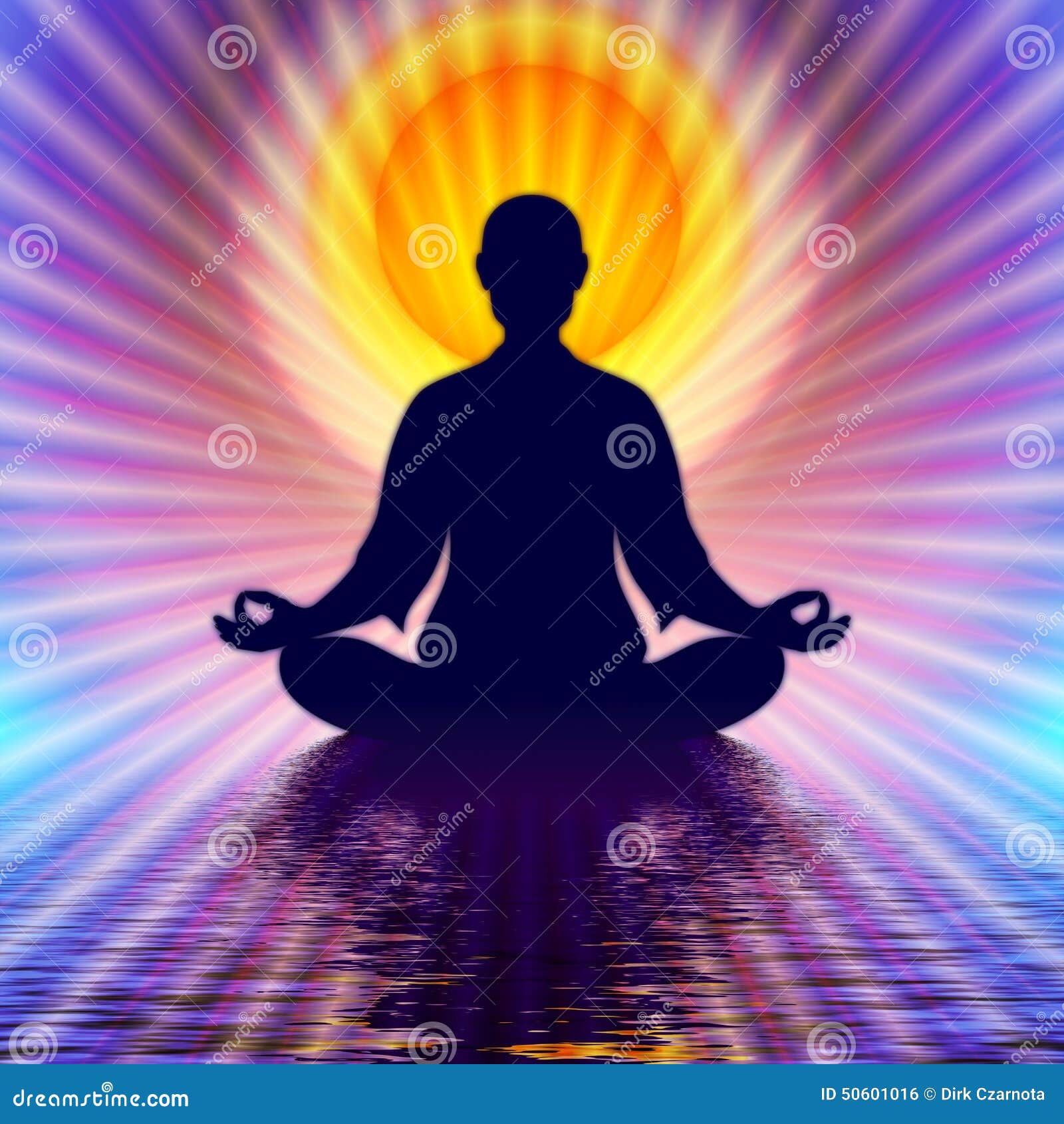 In Meditation stock illustration. Illustration of meditate - 50601016