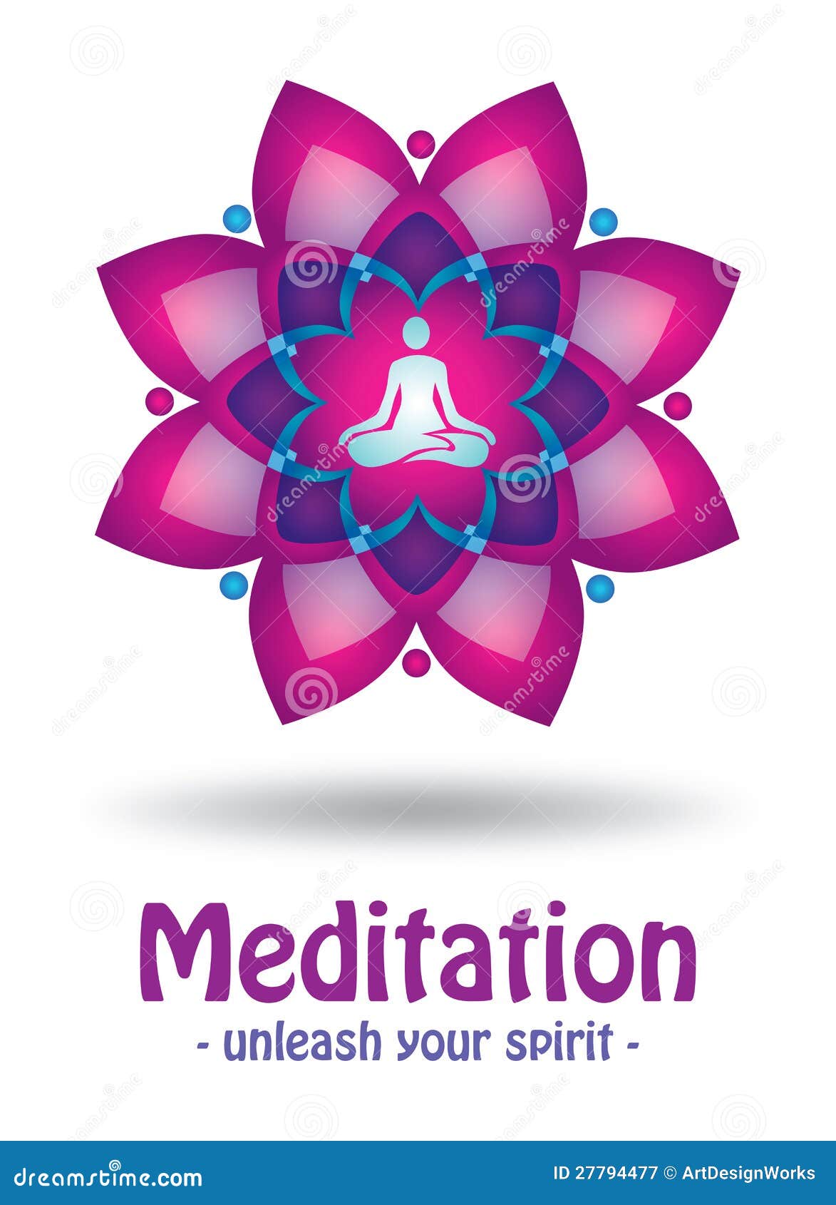 Meditation logo design stock illustration. Illustration of undefined ...