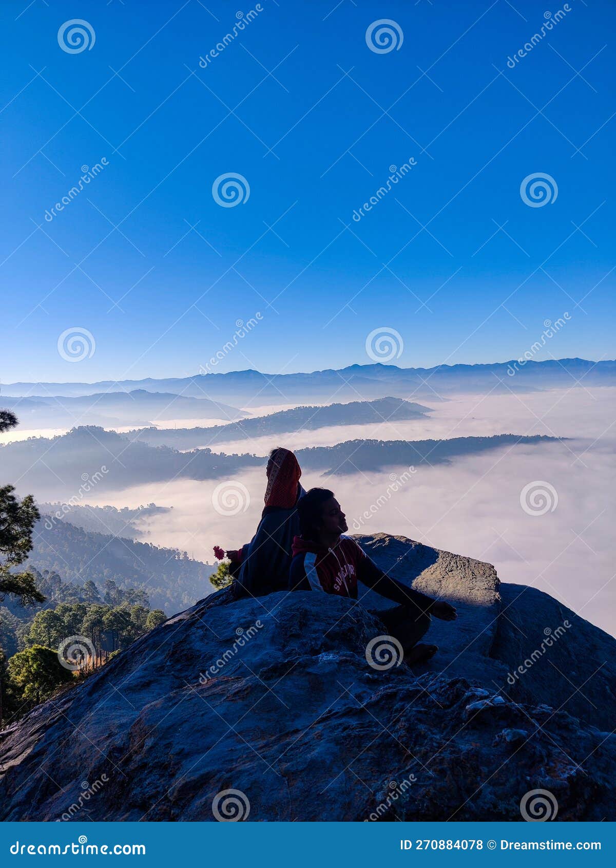 Meditation in Mountain Valley Scenery Stock Photo - Image of winter ...