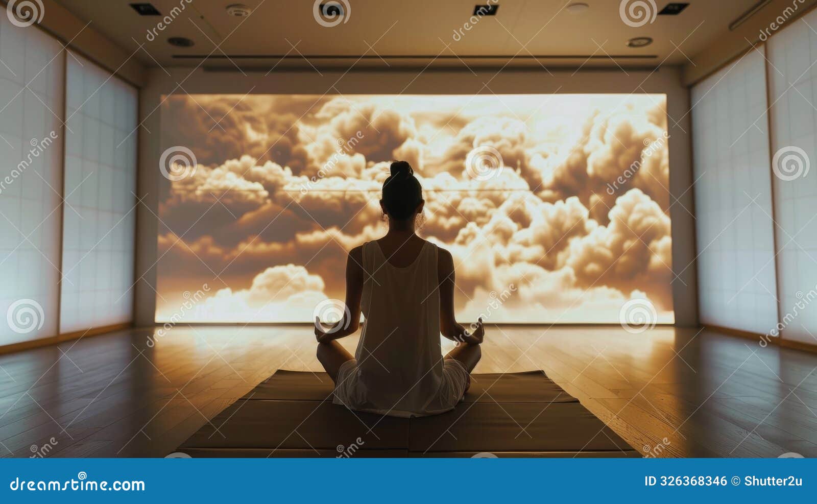 A Meditation Room with Calming Visuals and Ambient Sounds Controlled by ...