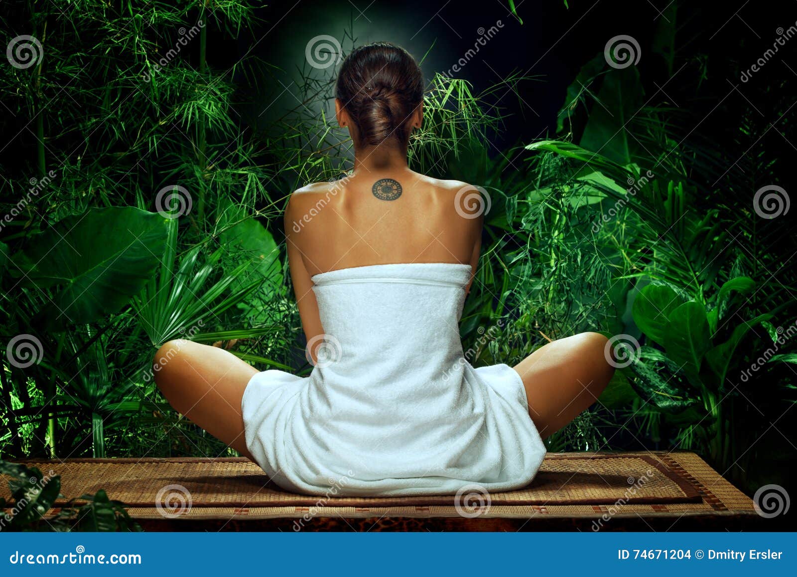 Meditation stock photo. Image of therapy, spine, torso - 74671204