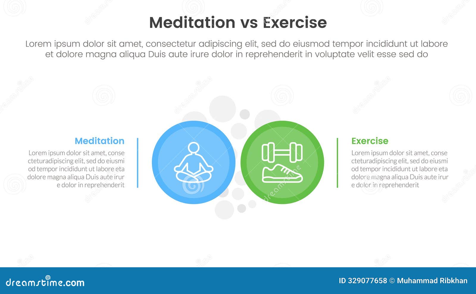 Meditation Vs Physical Exercise Comparison or Versus Concept for ...