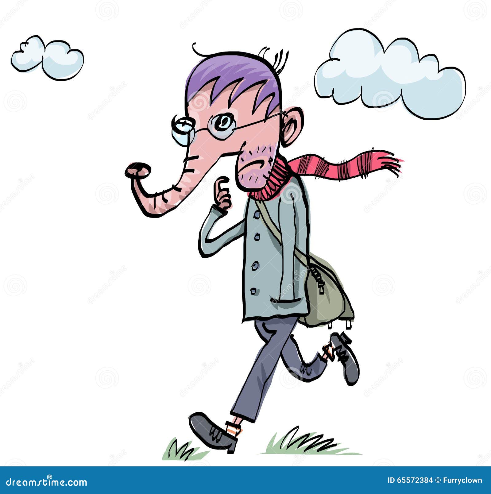 Meditative Stroll stock illustration. Illustration of contemplation ...