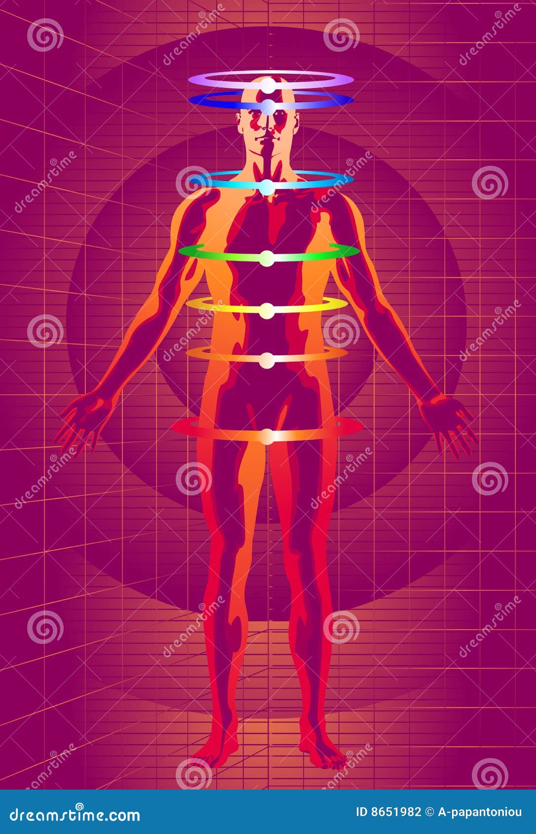 Meditative Technology stock vector. Illustration of tranquility - 8651982