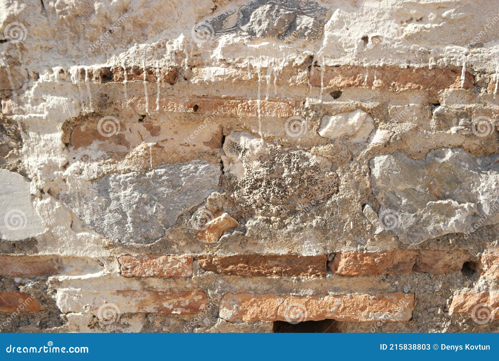 Mediterranean Ancient Stone Ruins Surface. Archaeology Concept. Stock ...