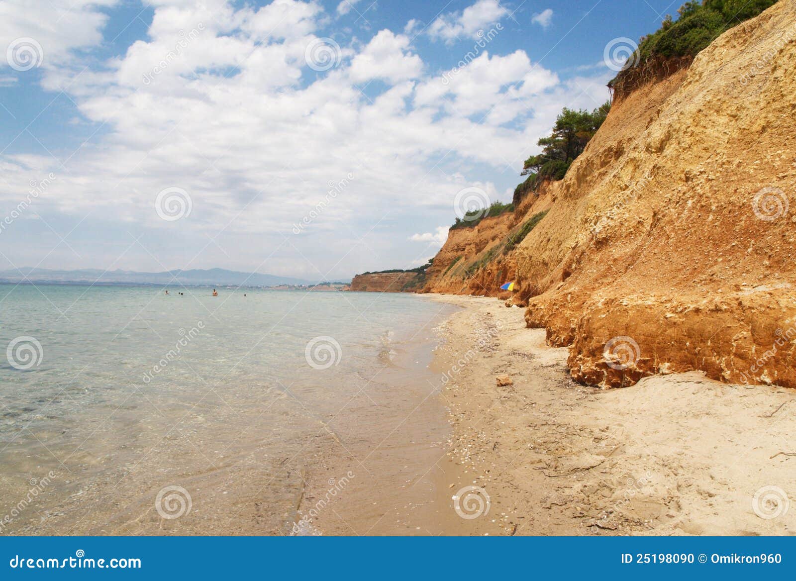 Mediterranean beach stock photo. Image of clouds, beauty - 25198090