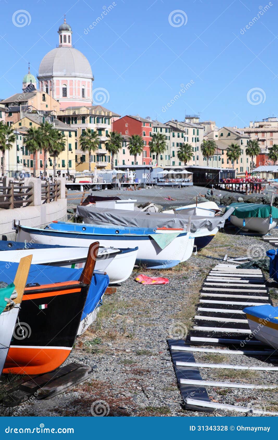 Mediterranean beach scene stock photo. Image of europe - 31343328