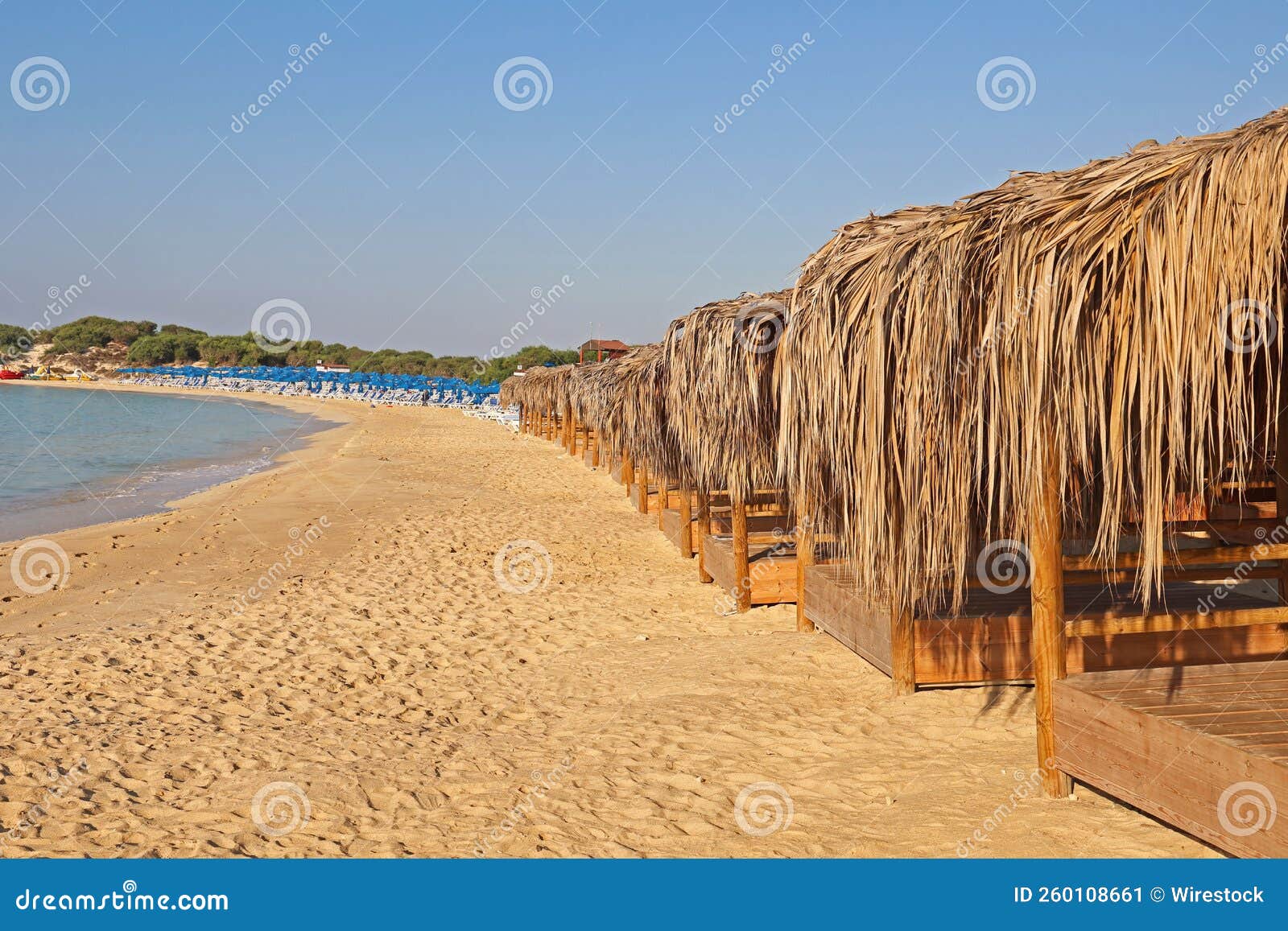 Mediterranean Beaches on the Island of Cyprus Stock Image - Image of ...