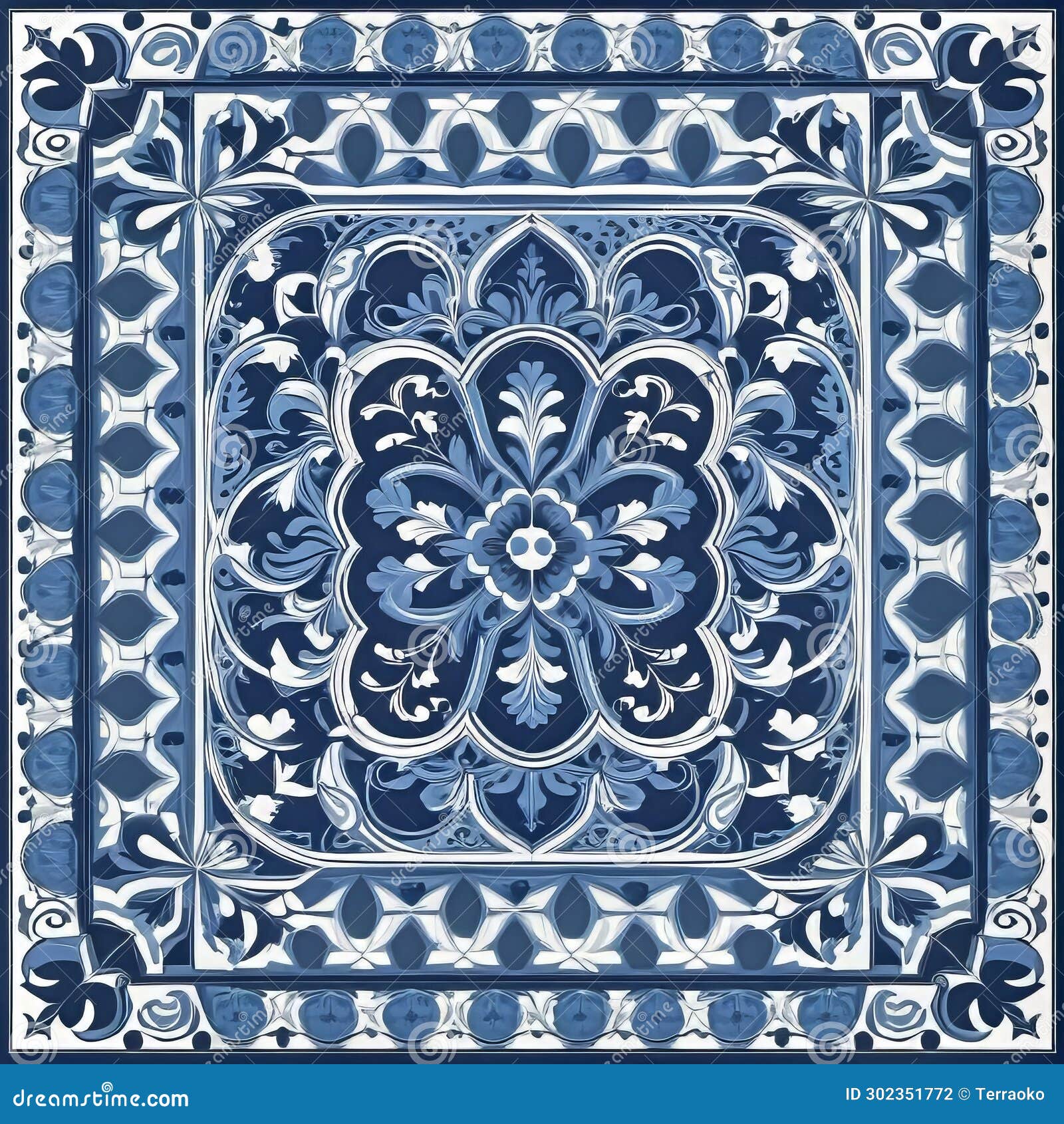 Mediterranean Blue Tile Patterns, Portuguese Tile Patterns, Ceramic ...