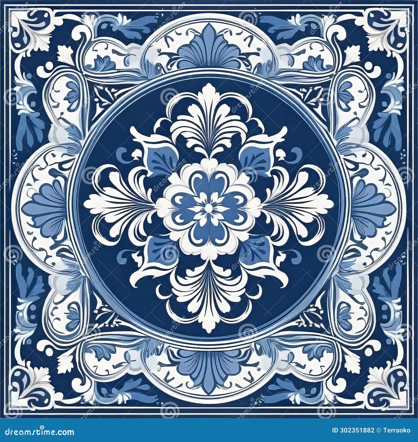 Mediterranean Blue Tile Patterns, Portuguese Tile Patterns, Ceramic ...