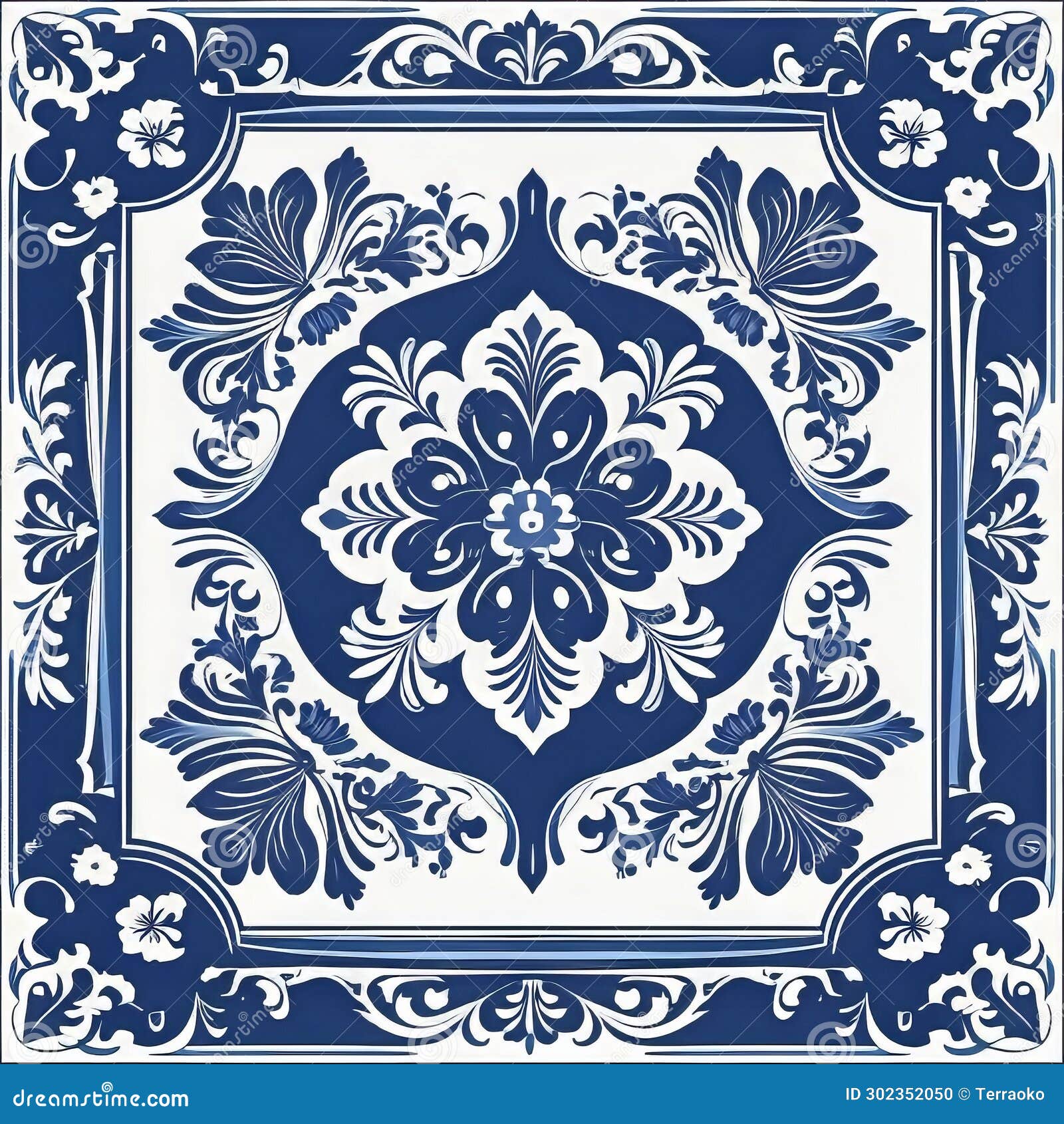 Mediterranean Blue Tile Patterns, Portuguese Tile Patterns, Ceramic ...