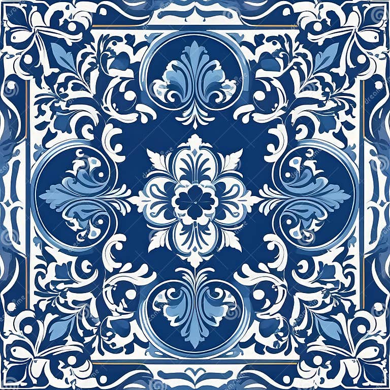 Mediterranean Blue Tile Patterns, Portuguese Tile Patterns, Ceramic ...