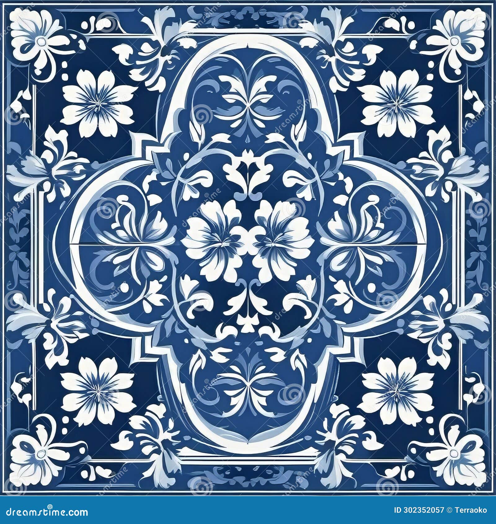 Mediterranean Blue Tile Patterns, Portuguese Tile Patterns, Ceramic ...