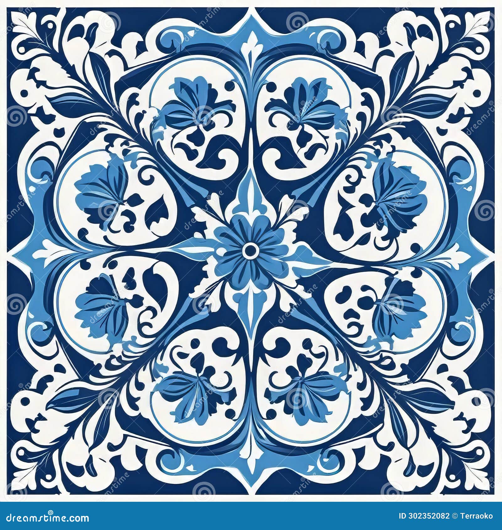 Mediterranean Blue Tile Patterns, Portuguese Tile Patterns, Ceramic ...