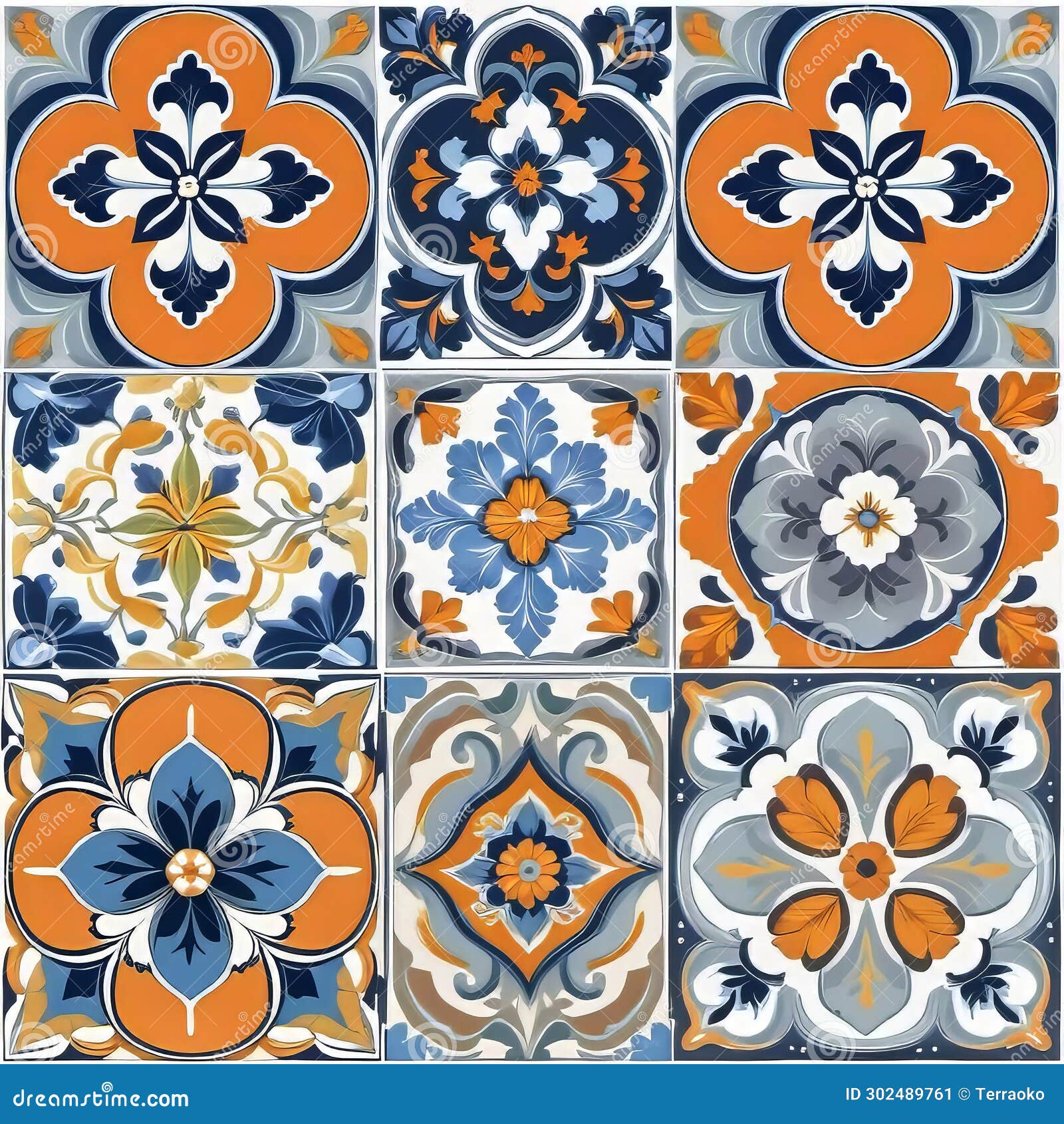 Mediterranean Blue Tile Patterns, Portuguese Tile Patterns, Ceramic ...