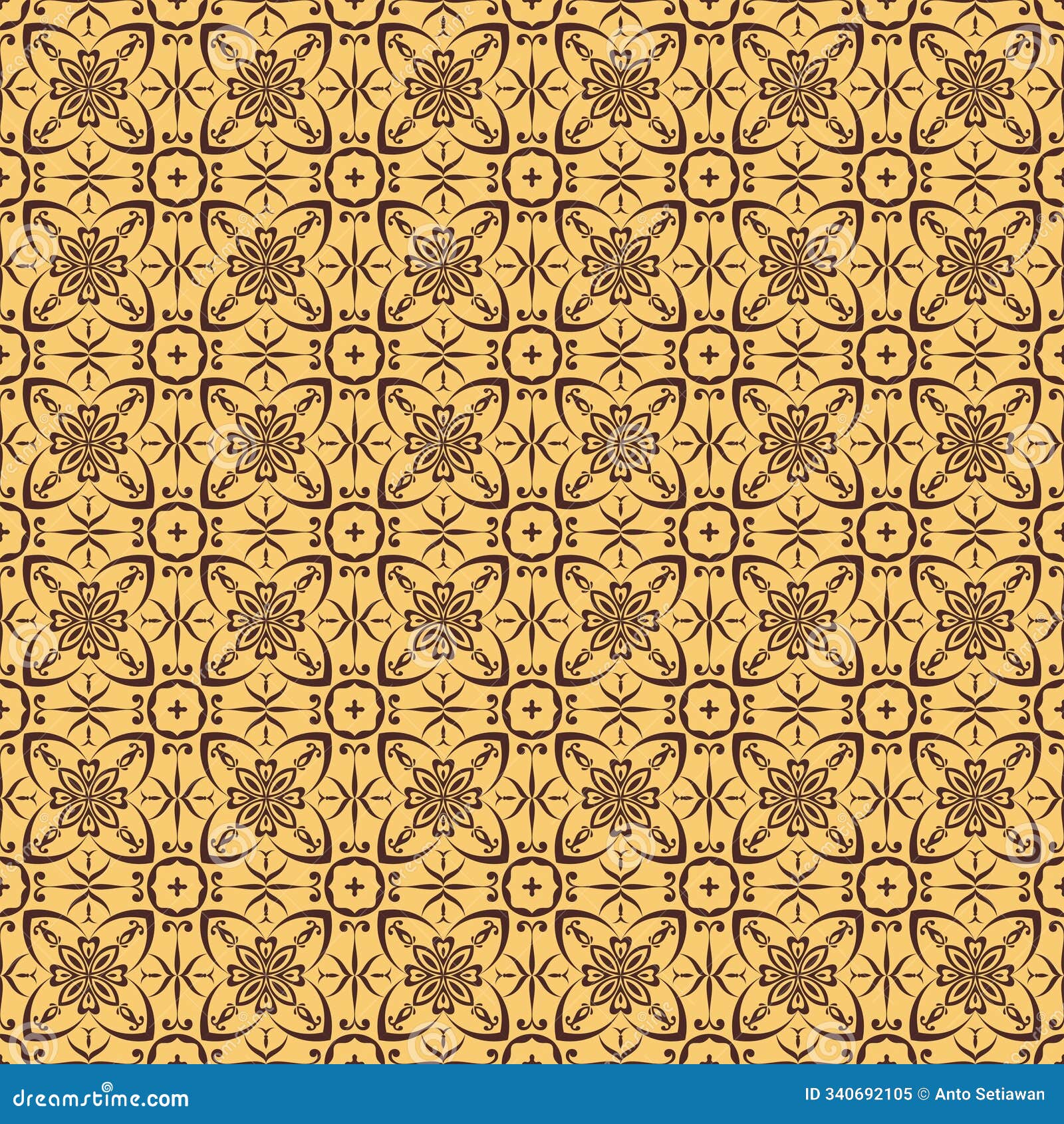Mediterranean Brown Pattern, Azul Tile Elements. Influenced By ...
