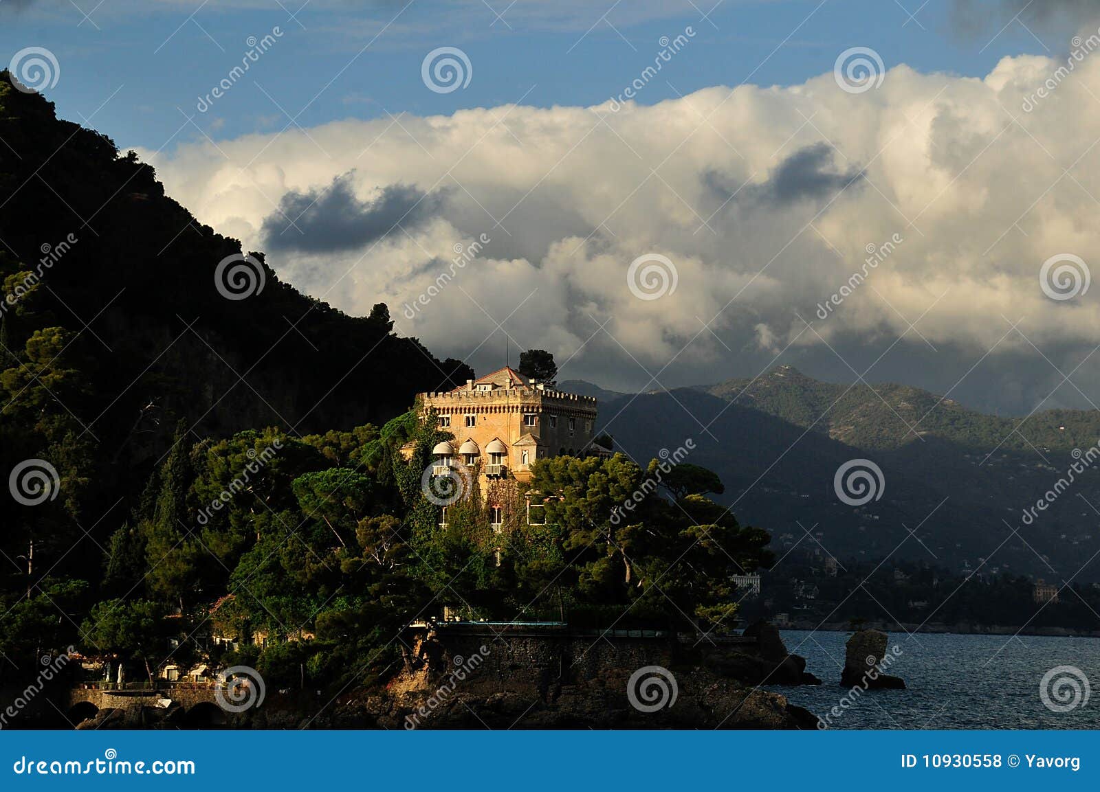 Mediterranean Castle stock photo. Image of terre, mediterranean - 10930558