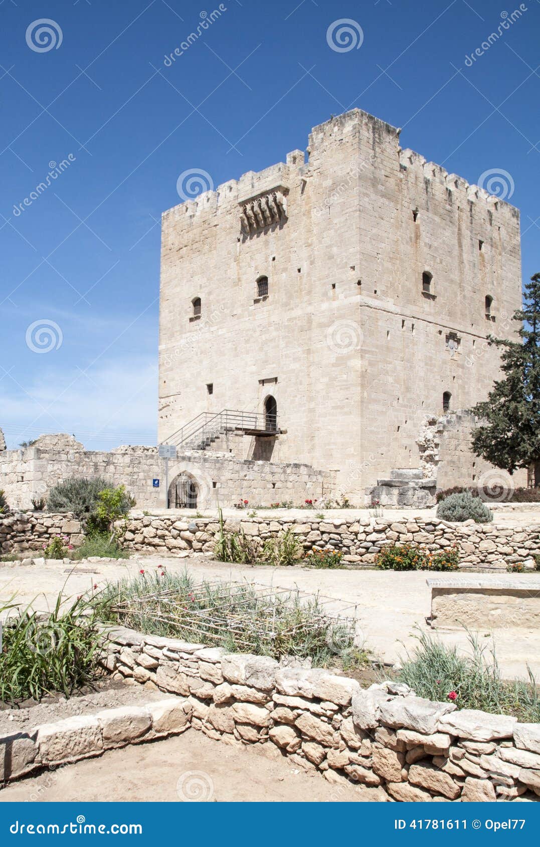 Mediterranean Castle stock image. Image of structure - 41781611