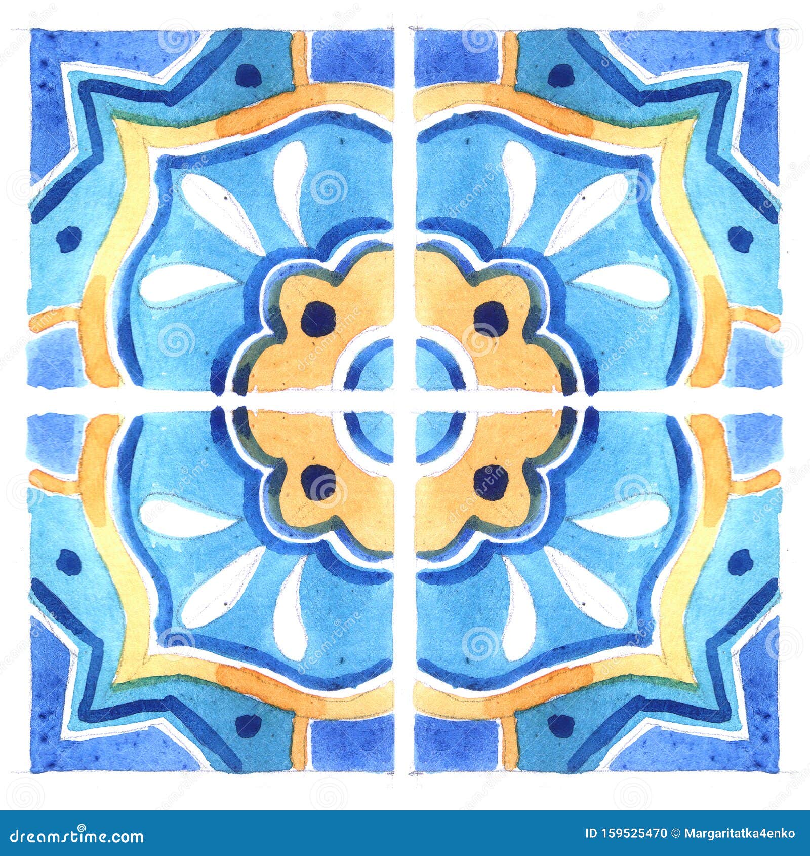 Mediterranean Ceramics Pattern Stock Photo - Image of pattern, persian ...